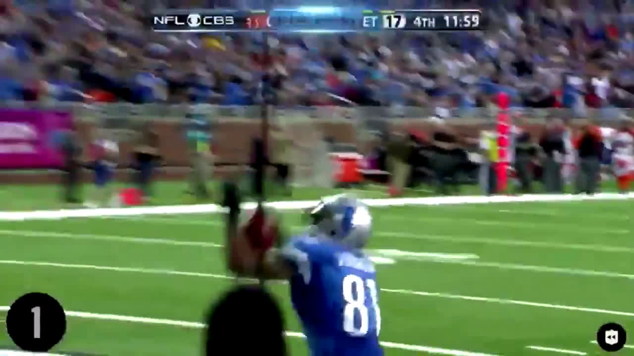 Calvin Johnson triple coverage TD