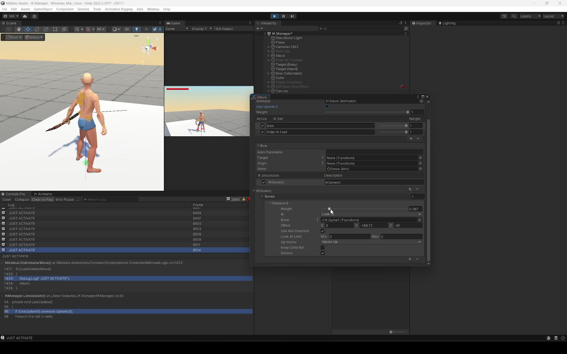 Watch IK on Animate Physics Animator.Update(0) | Streamable