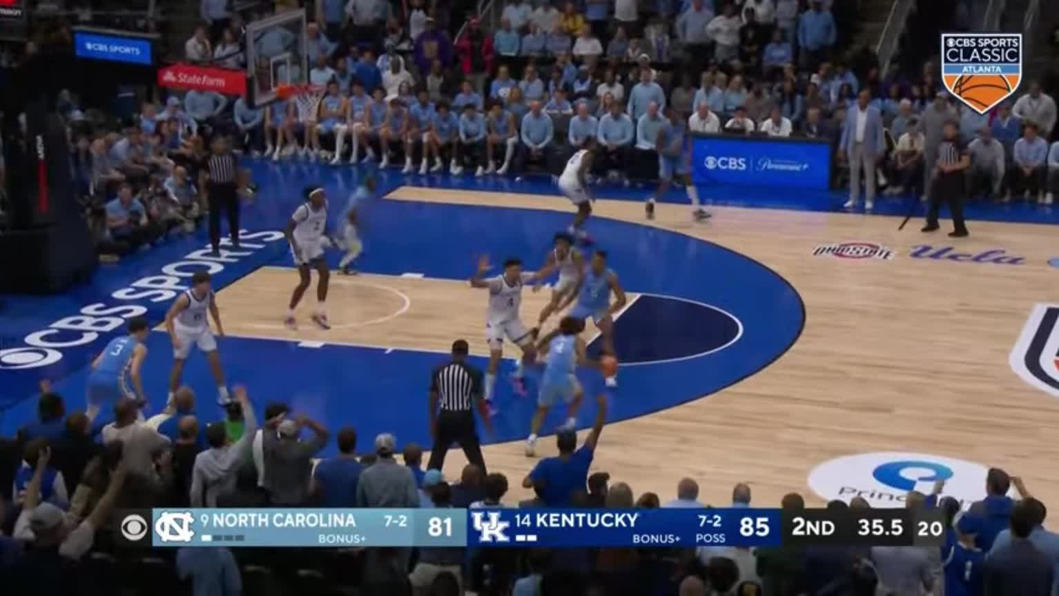 UNC | ATO - Ram Spread 12.16.2023 -- Ingram fouled on drive