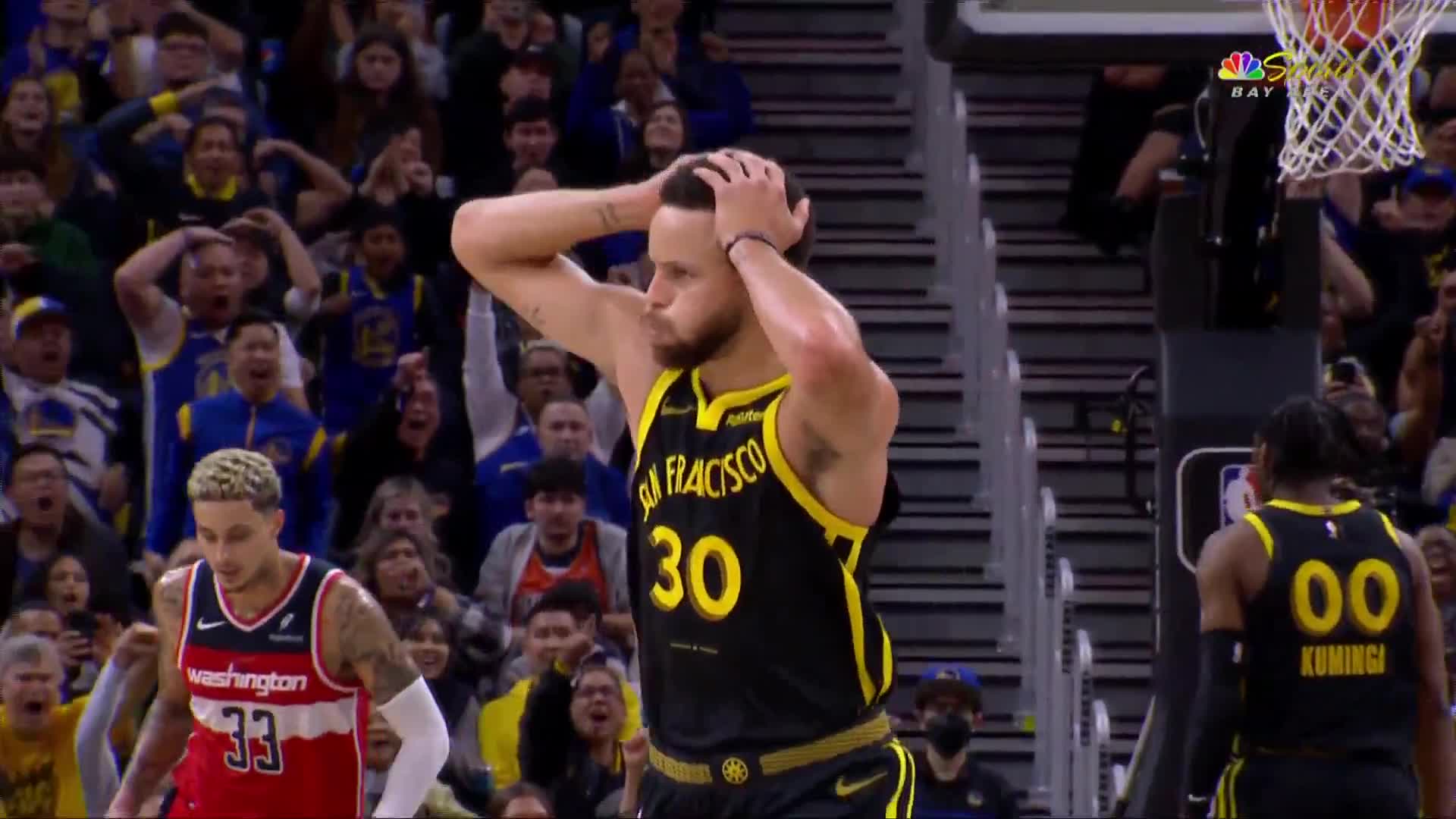 Watch JK’s putback had Steph shook 😅@NBCSWarriors | Streamable