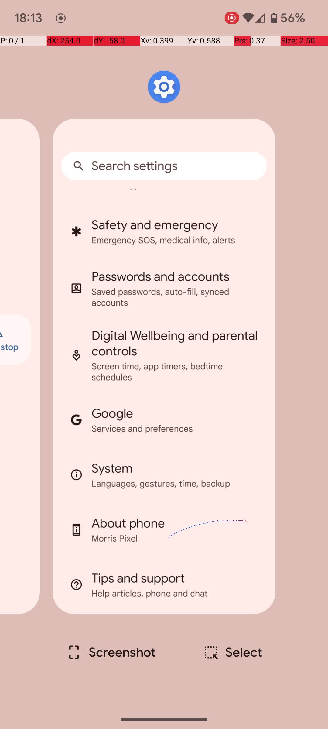 Pixel 7 scrolling issue