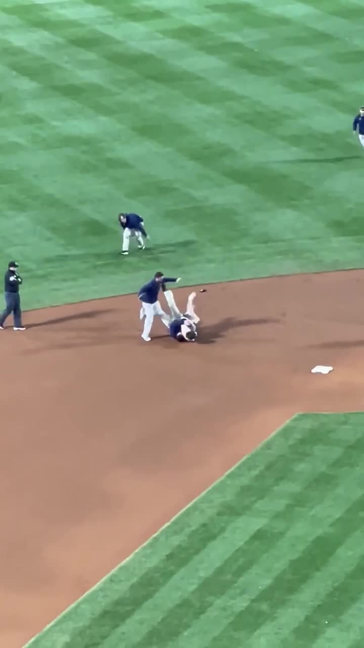Idiot on field