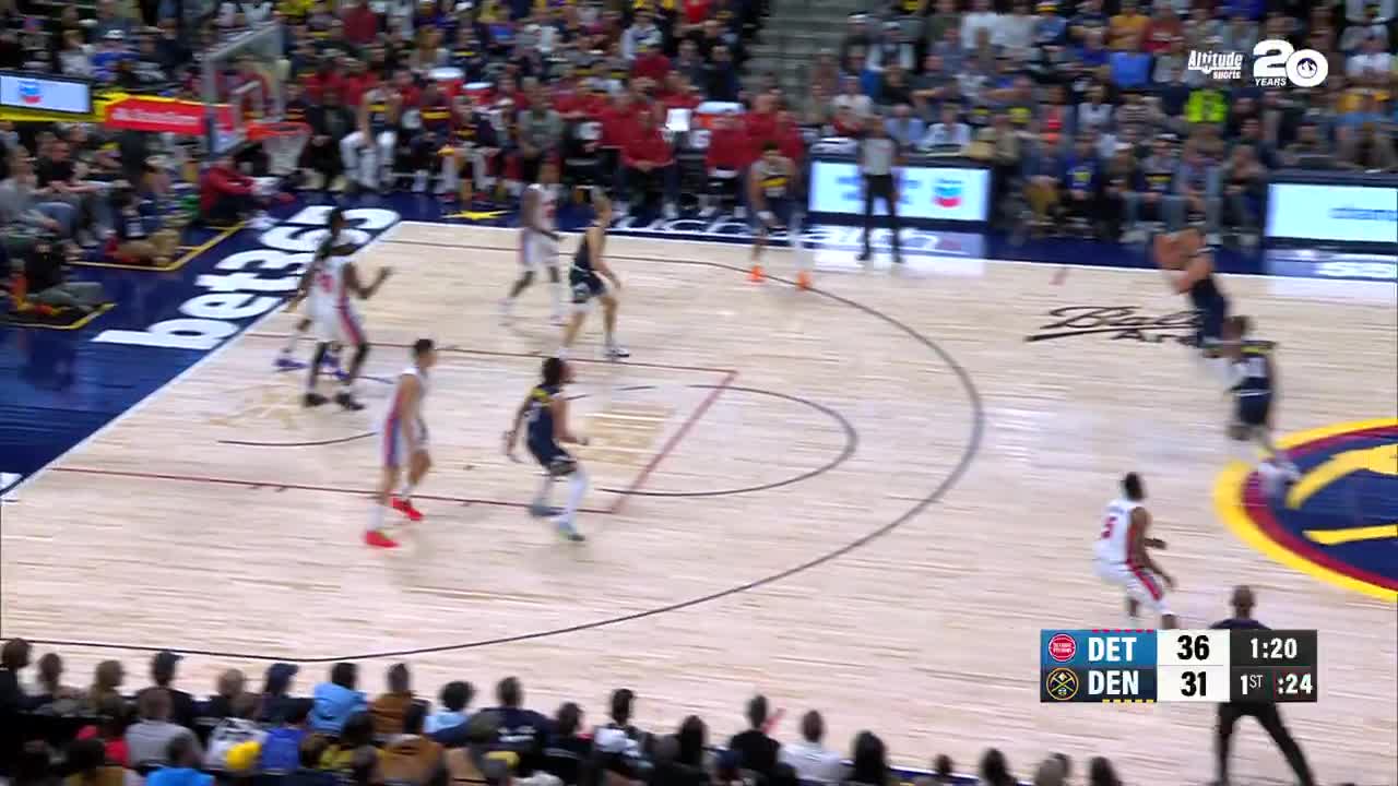 Watch [Highlight] 16 1ST QUARTER POINTS FOR THE JOKER. 6-7 shooting and 4-4 from deep after 1 ...