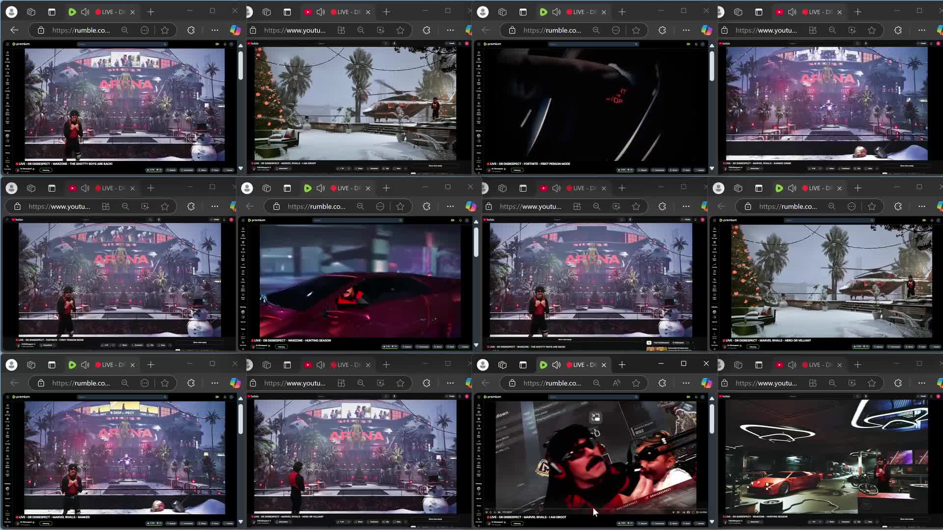 Watch Rumble vs Youtube : Round 3 (Violence Speed Momentum Benchmark Edition) Last 6 co-streamed ...