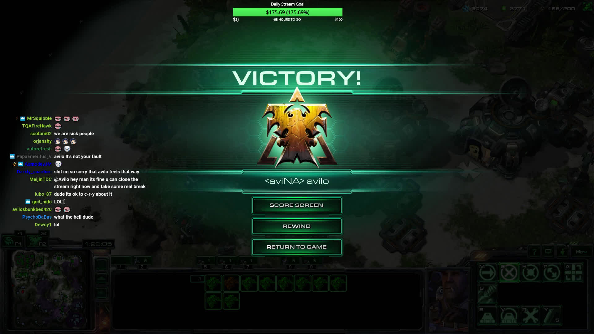 Avilo goes through a complete breakdown on stream