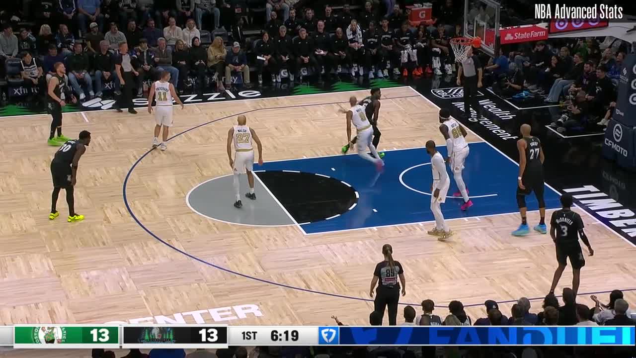 Watch Edwards 1' Driving Floating Bank Jump Shot (2 PTS) | Streamable