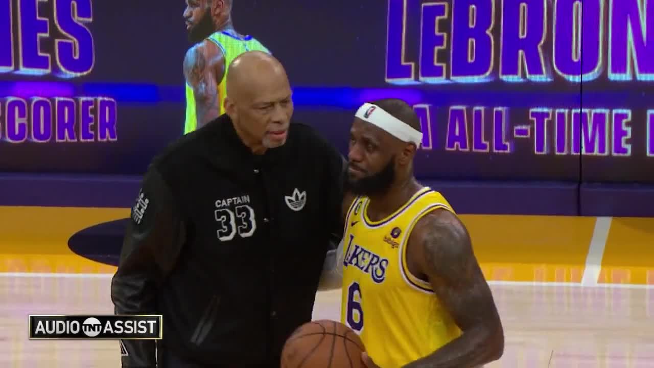 Watch LeBron makes history mic'ed | Streamable