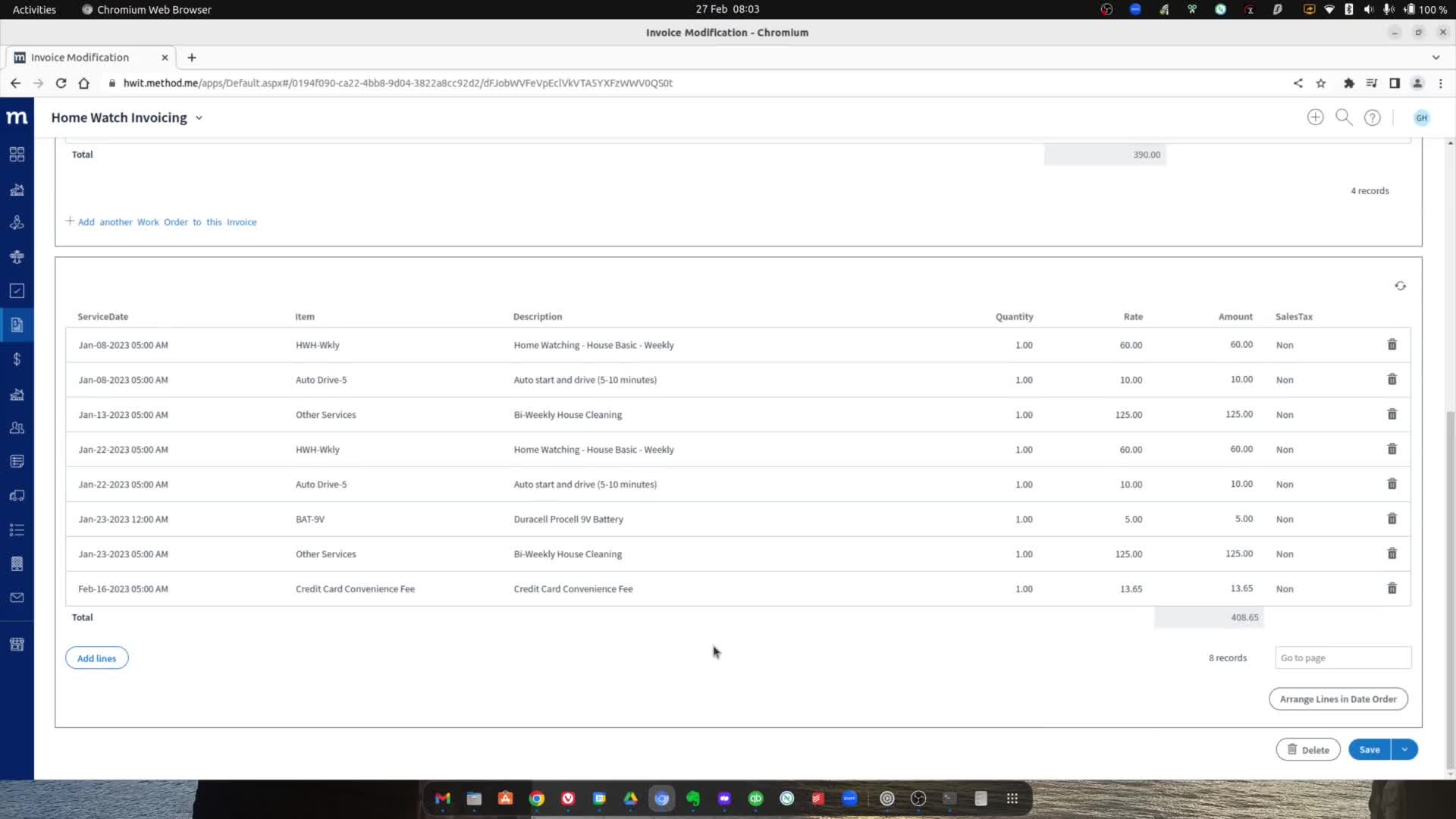 Watch Invoicing - Editing an Invoice | Streamable