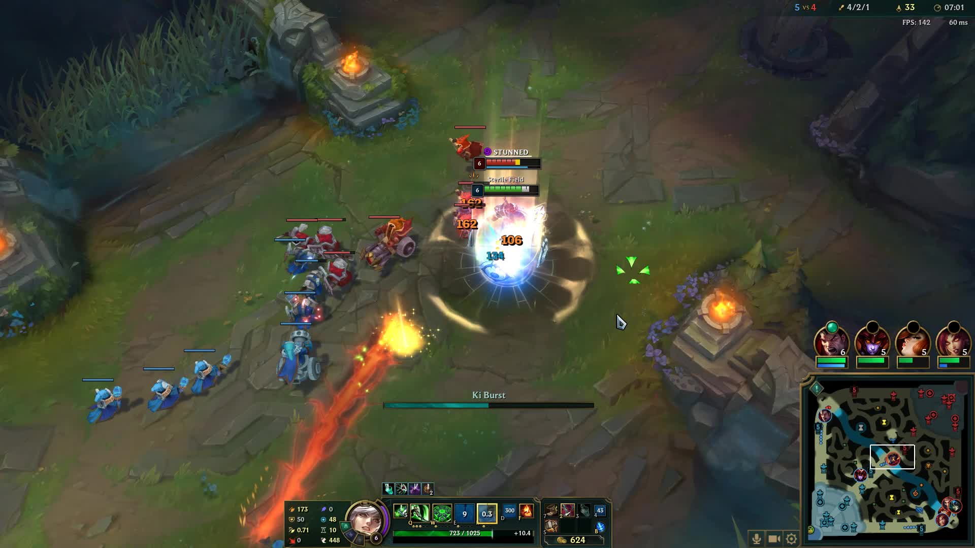 actual shy combo ingame