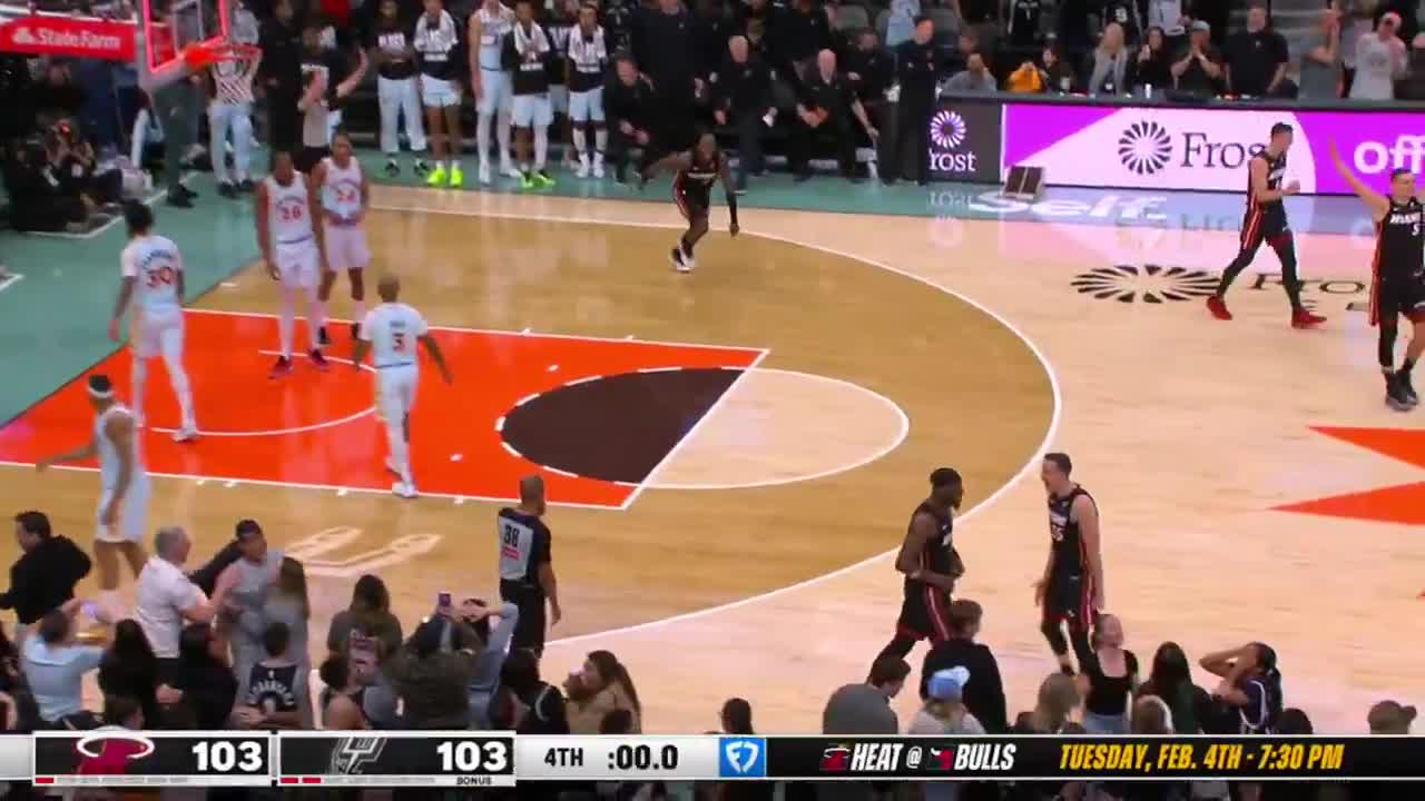 Watch [Highlight] Bam Adebayo drills the buzzer-beater to lift the Heat over the Spurs — GAME ...