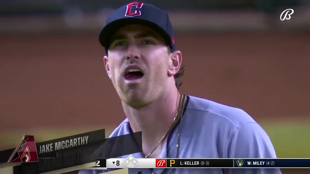 Jake McCarthy solo shot gives Arizona a 3-2 lead in the 8th inning!