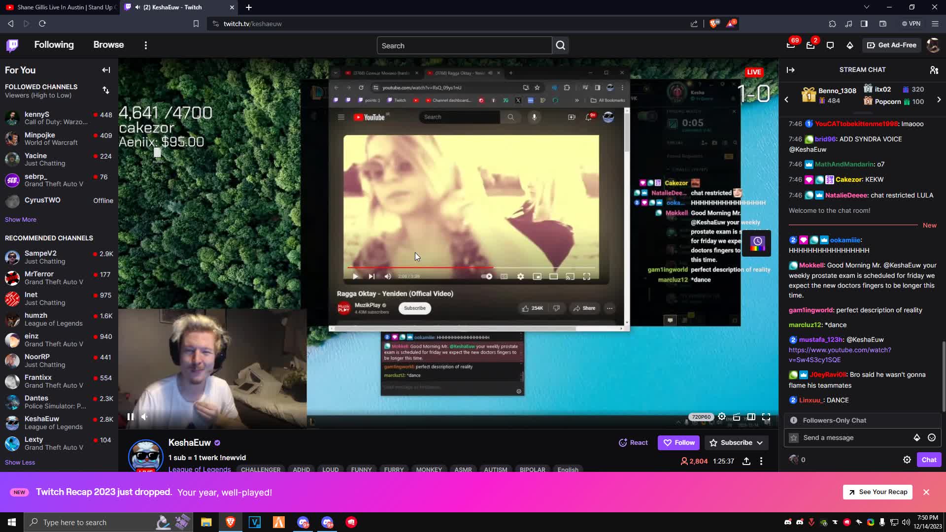 tänkte ge kesha en chans.