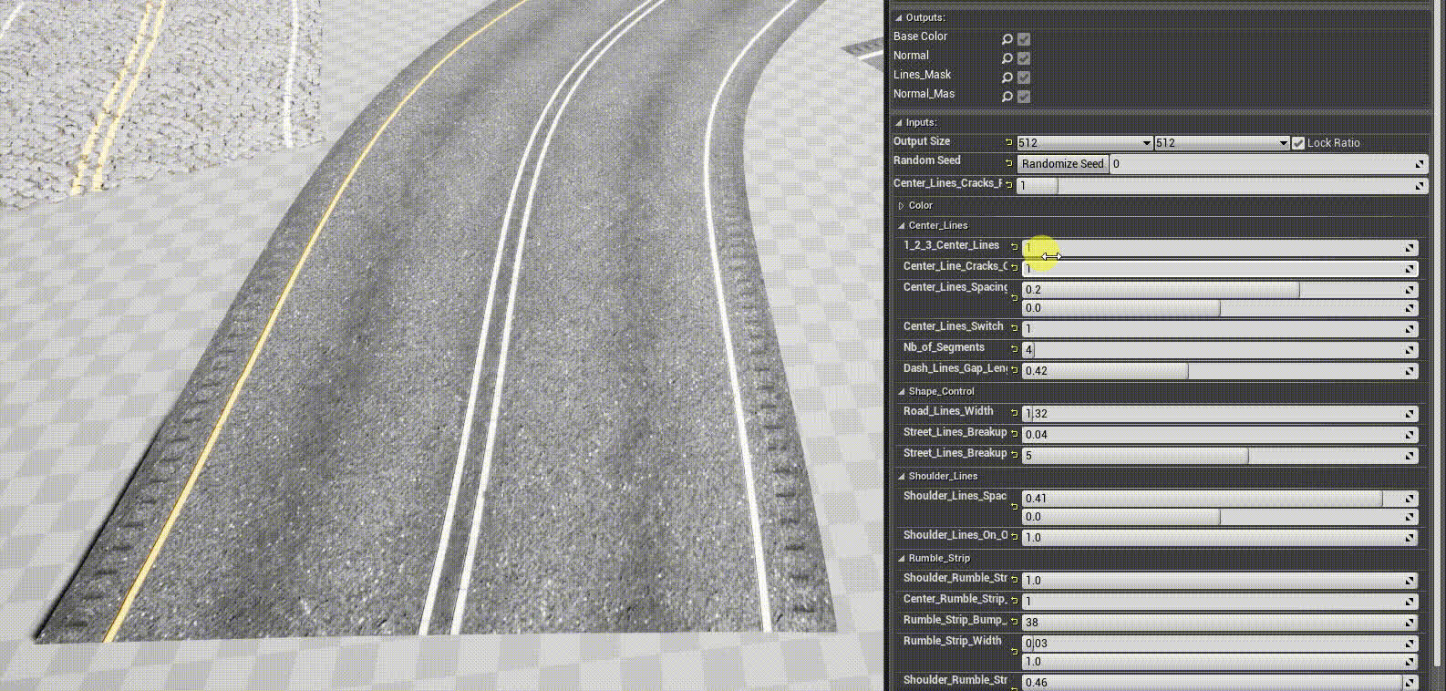 Street Lines Example Street Lines Example