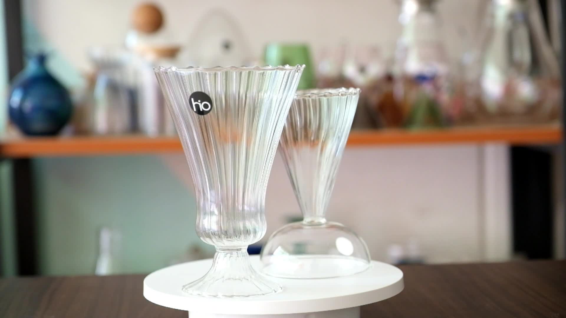 Watch 1004+1005 Ribbed Glass Vase | Streamable
