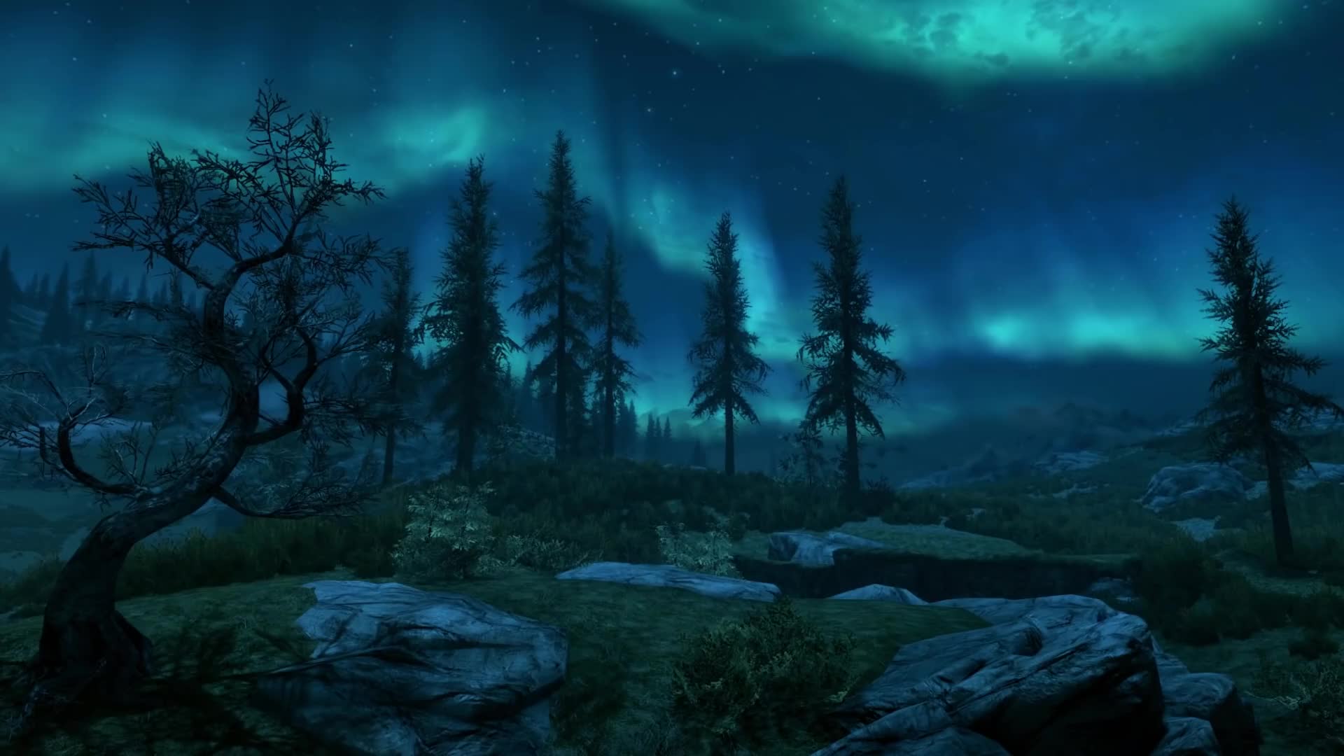 Skyrim At Night