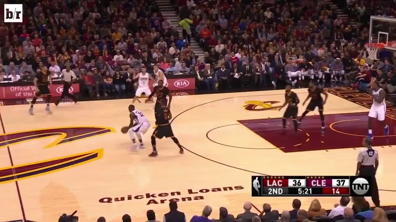 LeBron James takes the windmill dunk to another level