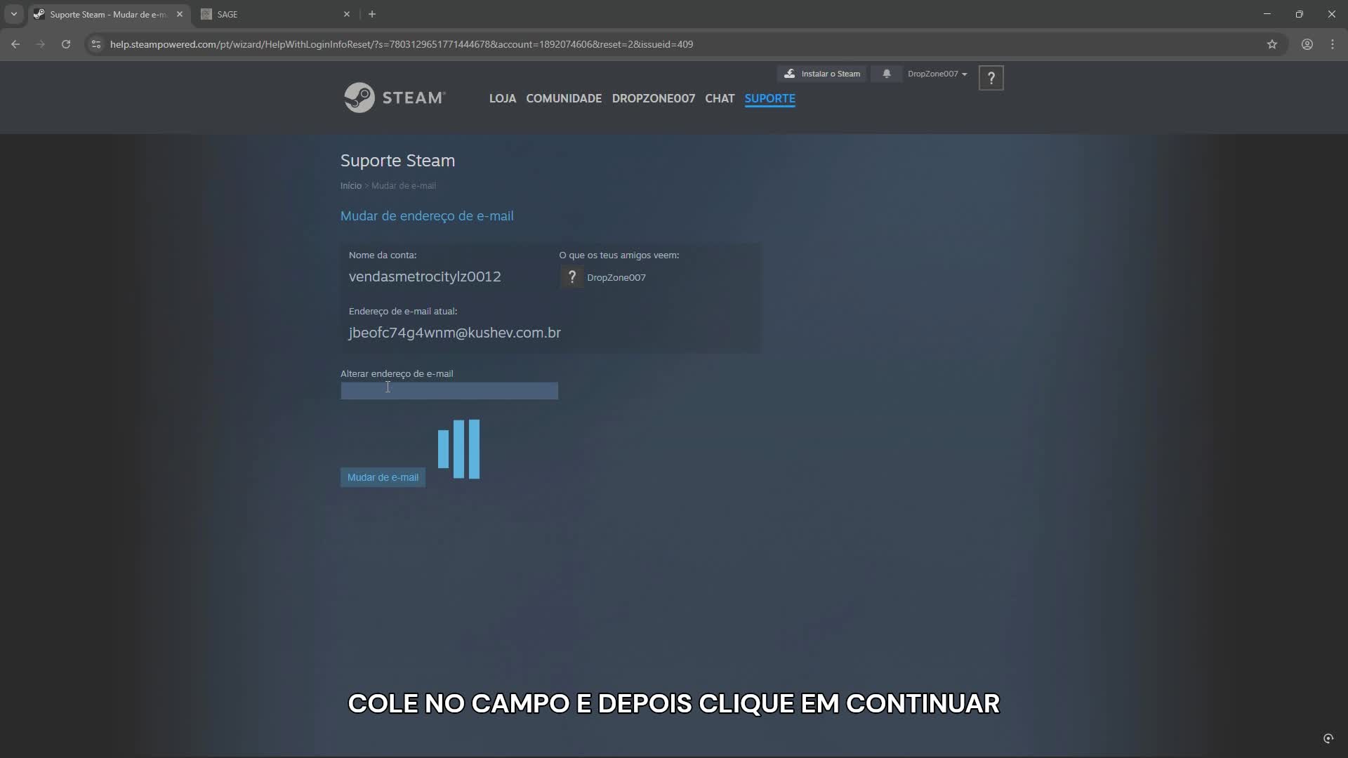 Watch TUTORIAL ALTERAR E-MAIL E SENHA STEAM | Streamable