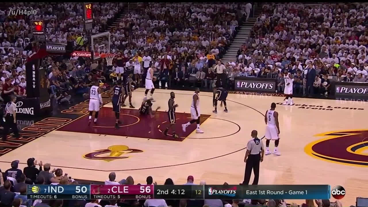 Young Called for Quick 3rd Foul (Blocking) - NBA