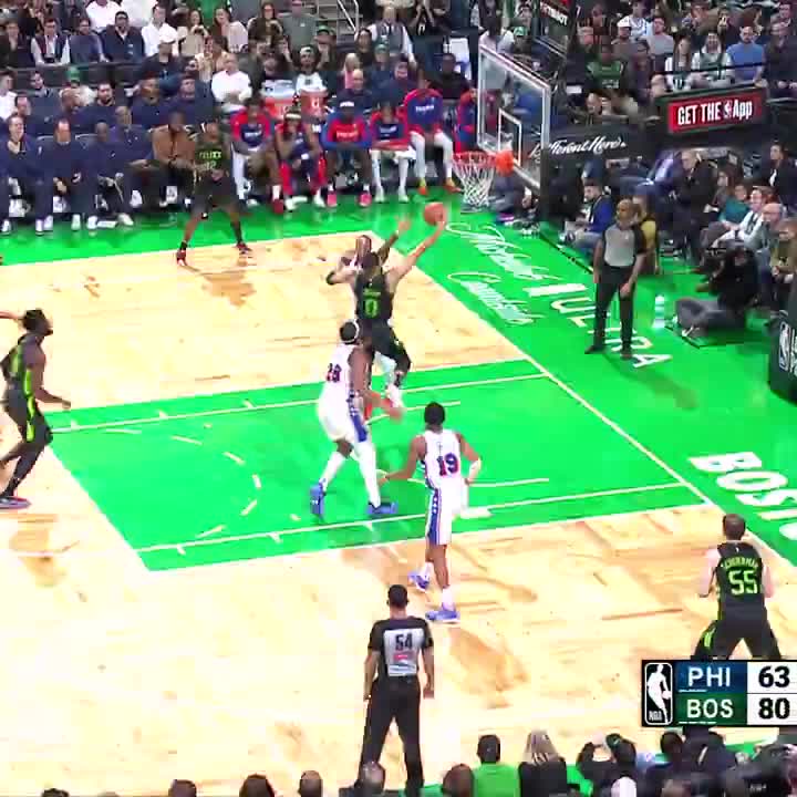 Watch NBA - JT snaking his way through for two 🐍 So smooth. He's got ...