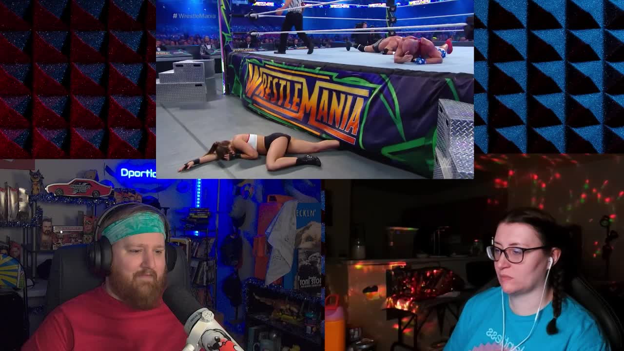 Watch Ronda Rousey & Kurt Angle vs Stephanie McMahon & Triple H - WrestleMania 34 | Streamable