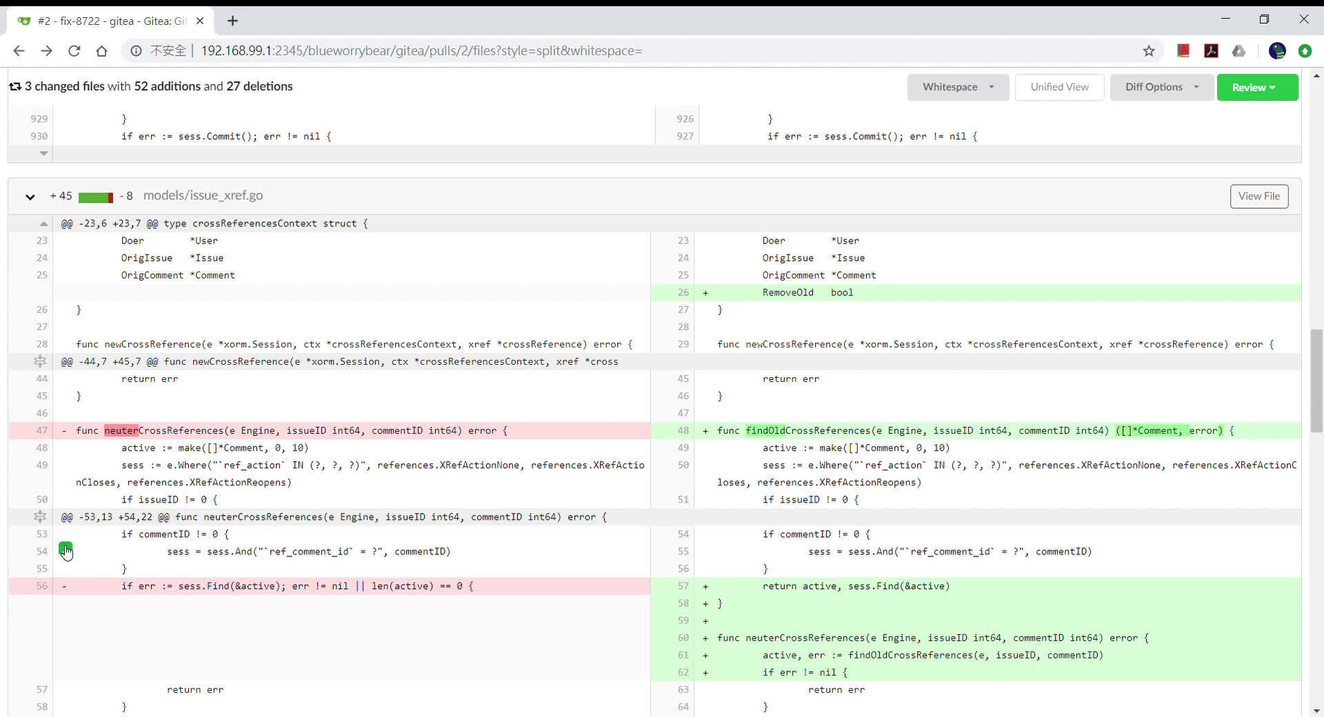 #2 - fix-8722 - gitea - Gitea_ Git with a cup of tea - Google Chrome ...