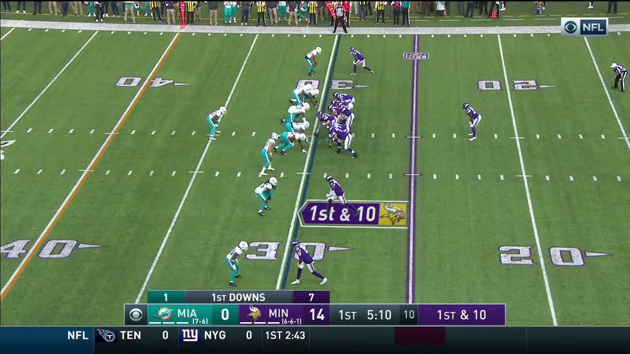 Cousins pre-snap read