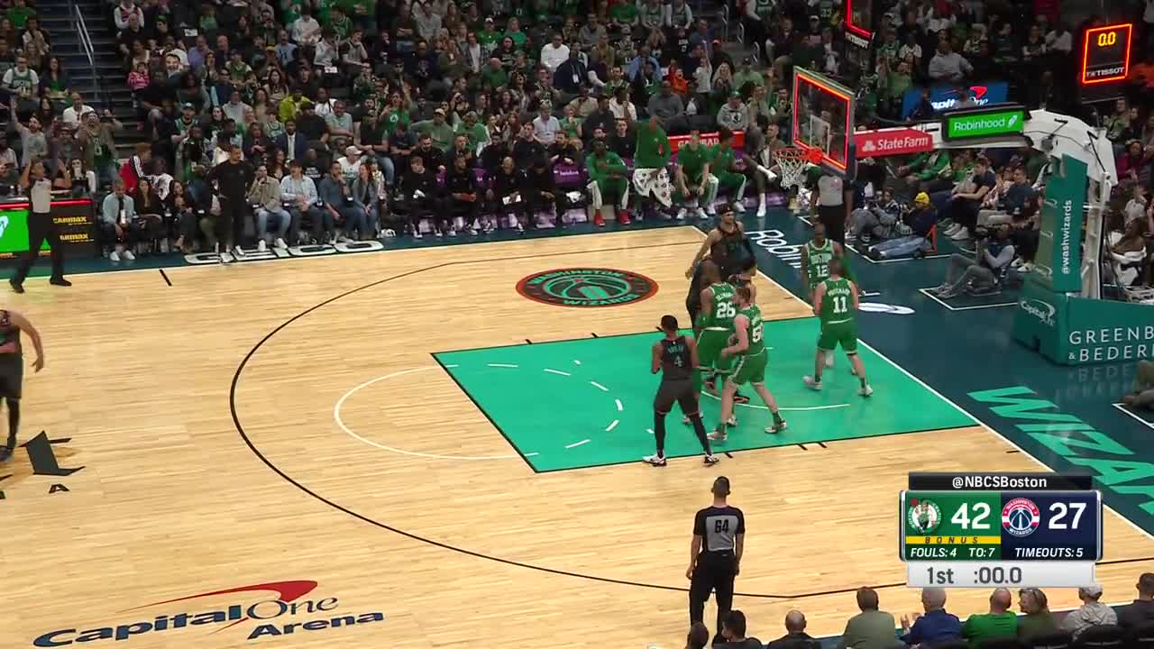 Watch NBA - Jayson Tatum beats the 1Q buzzer to cap an electric quarter ...
