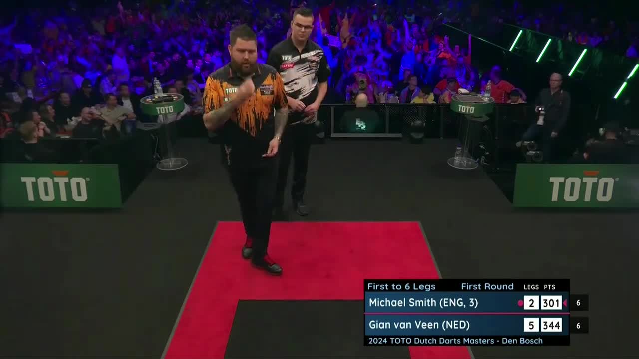 TOTO Dutch Darts Masters 2024 | Round 1 | Michael Smith vs Gian van Veen