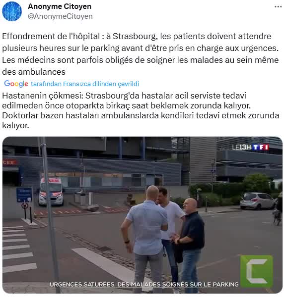Watch fransa batimed saglik hastane felc ambulanslar otoparkta 1 saat ...