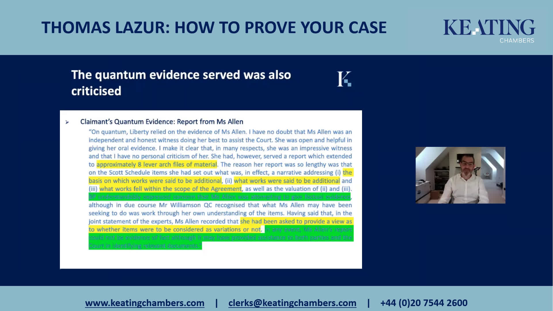 Keating - Thomas Lazur How To Prove Your Case