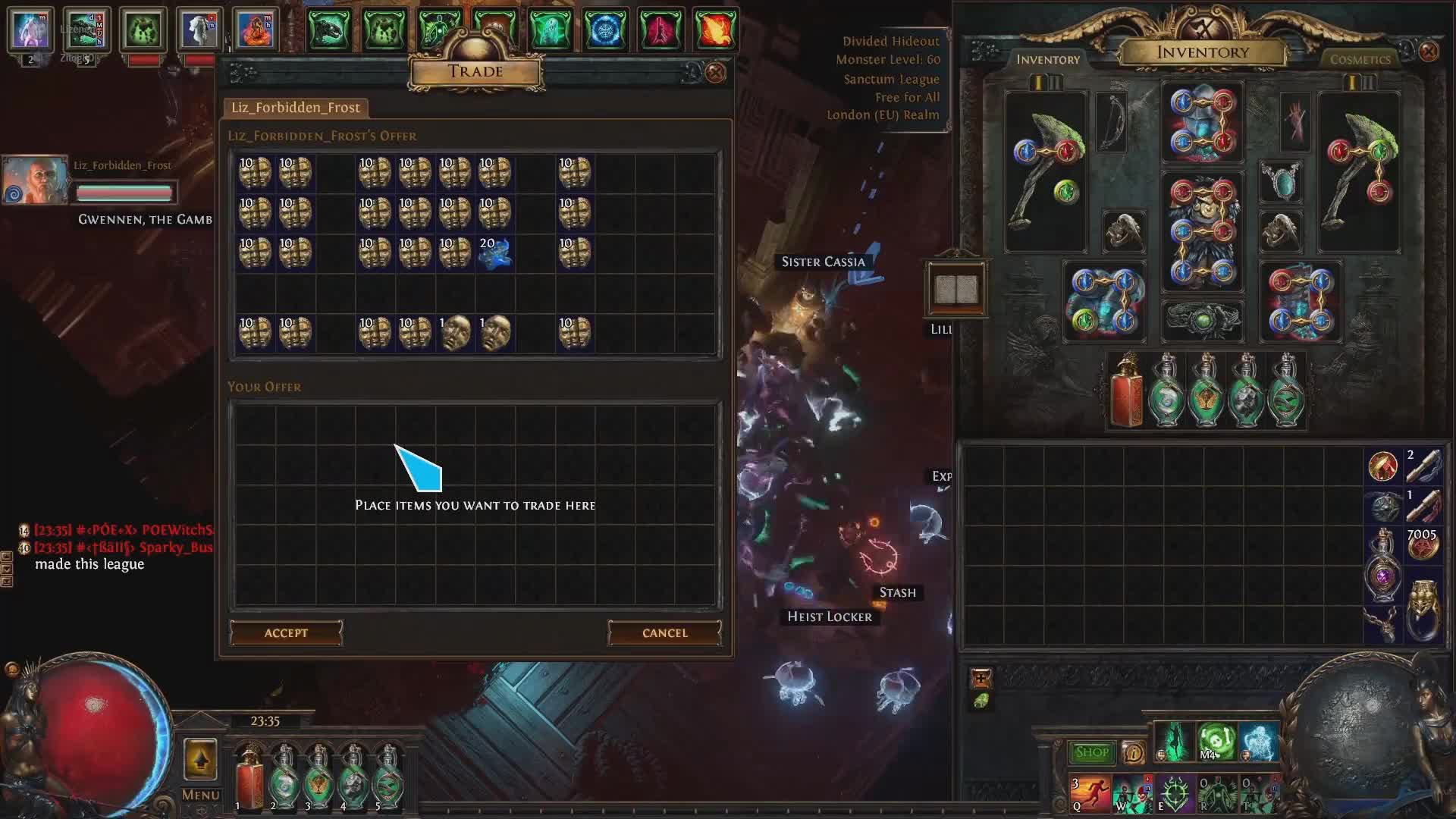 POE Trade Window Currency Summation