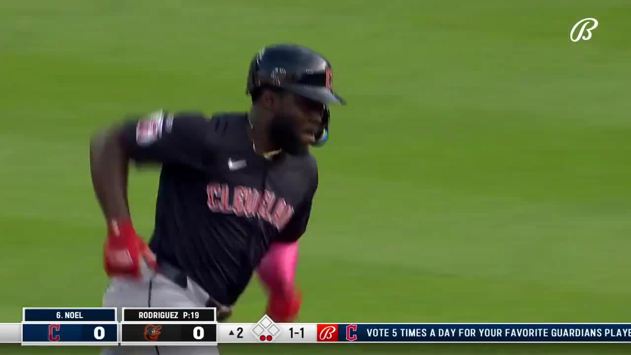 Watch Jhonkensy Noel homers in his first major-league at-bat! | Streamable
