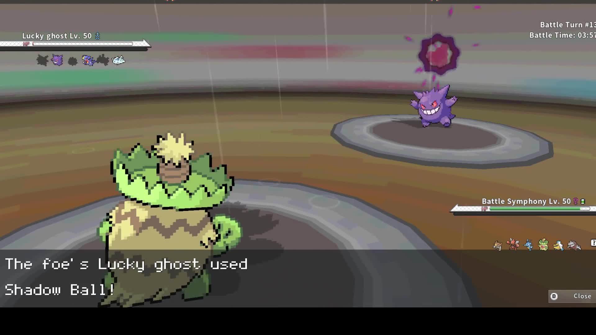 cursed body whole battle