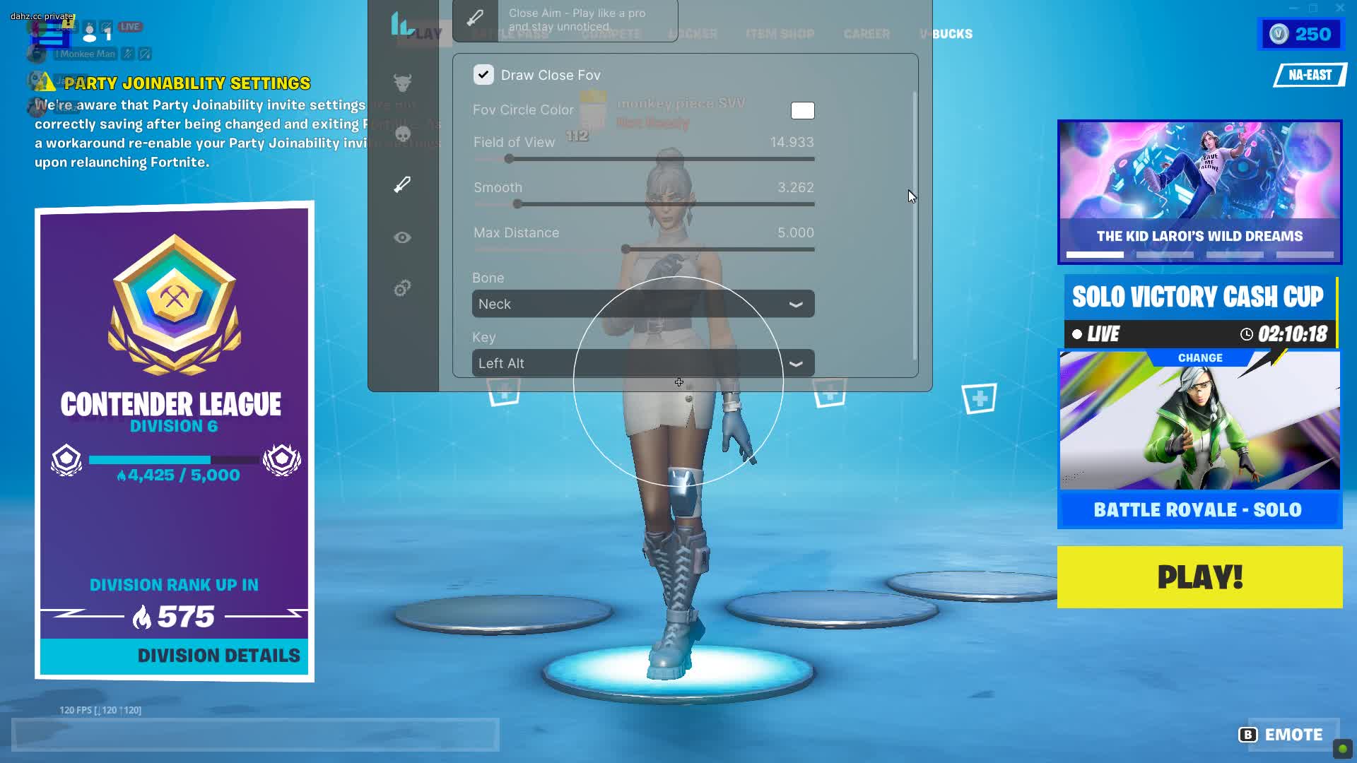 KLAVER.WIN Slotted Menu Showcase