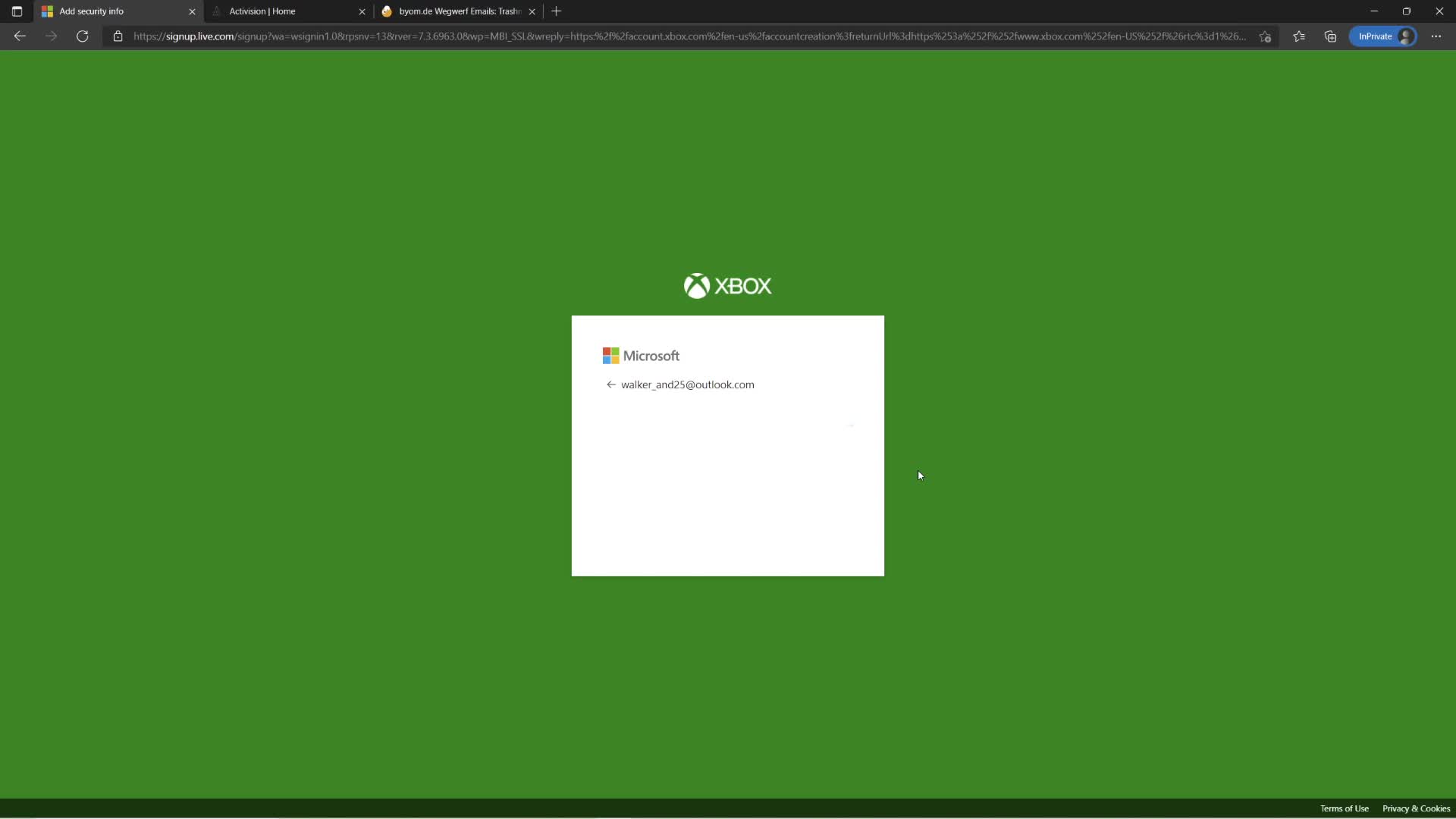 Xbox account making