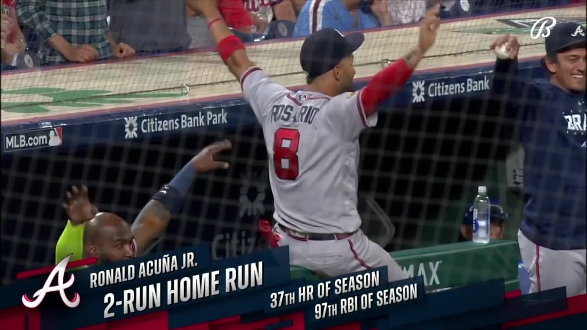 Ronald Acuña Jr. gives the Braves the lead with home run #37.