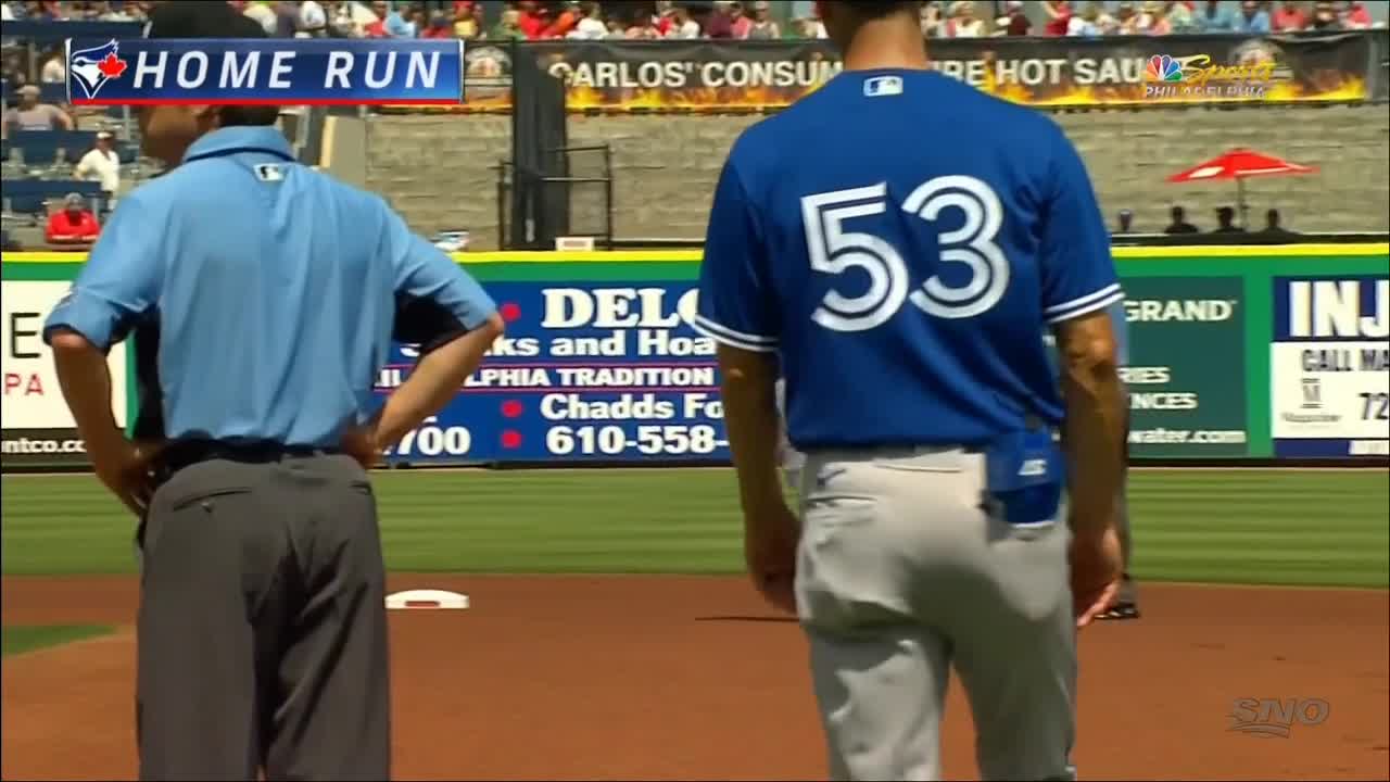 Watch Vladdy Jr. traumatizes an Aaron Nola pitch for his first 2022 ...