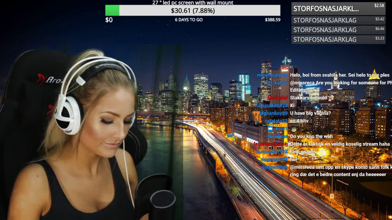 Norwegian streamer talks about blowjob fail