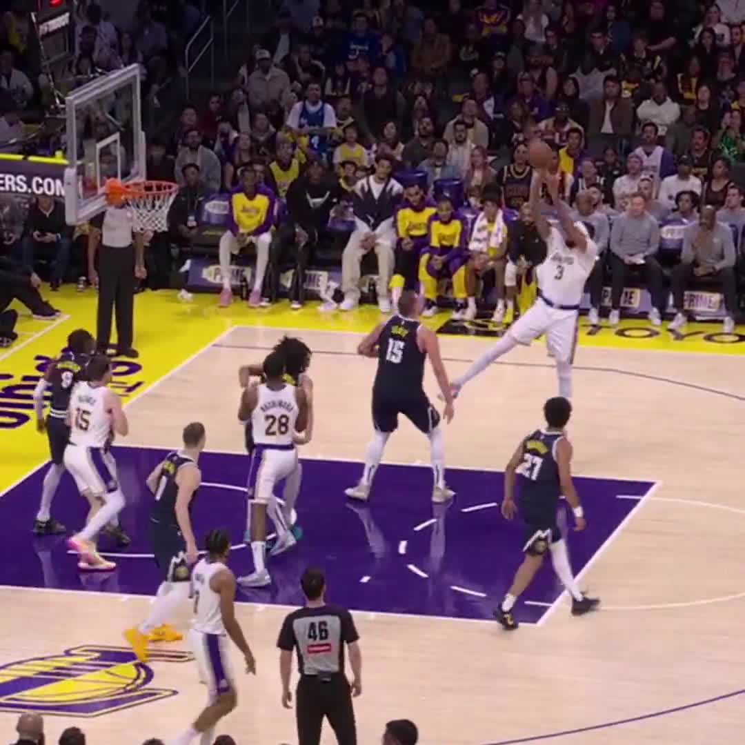 Watch Anthony Davis had no interest in challenging Nikola Jokic at the ...