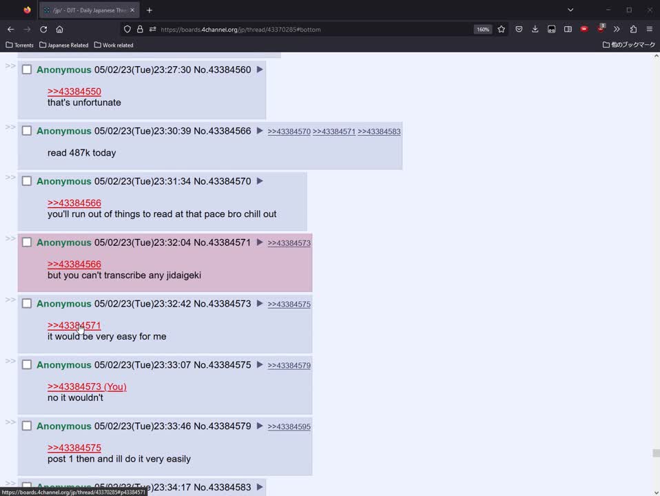 refreshing 4channel to prove im not toxic
