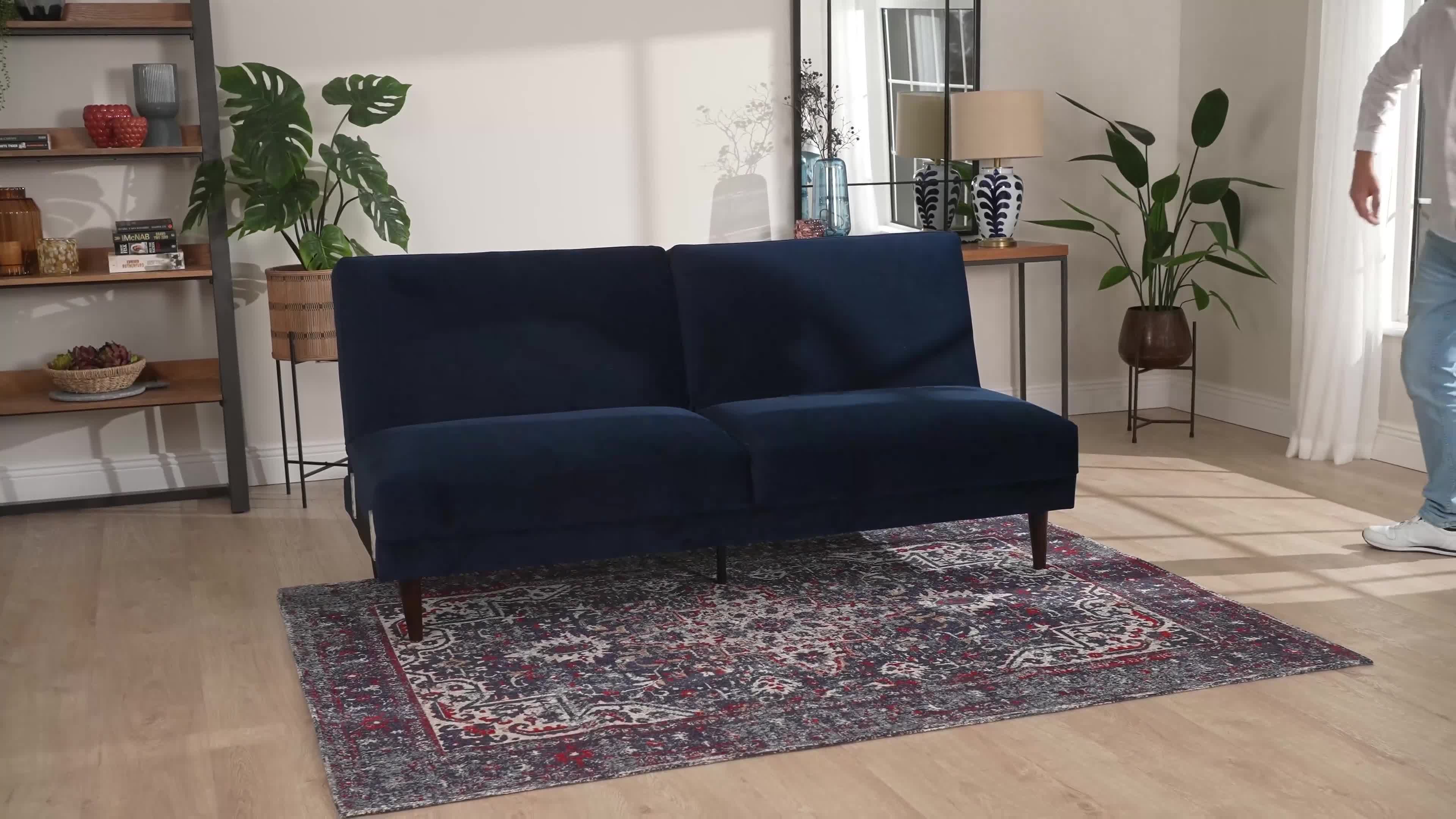 Watch anna sofa bed navy | Streamable