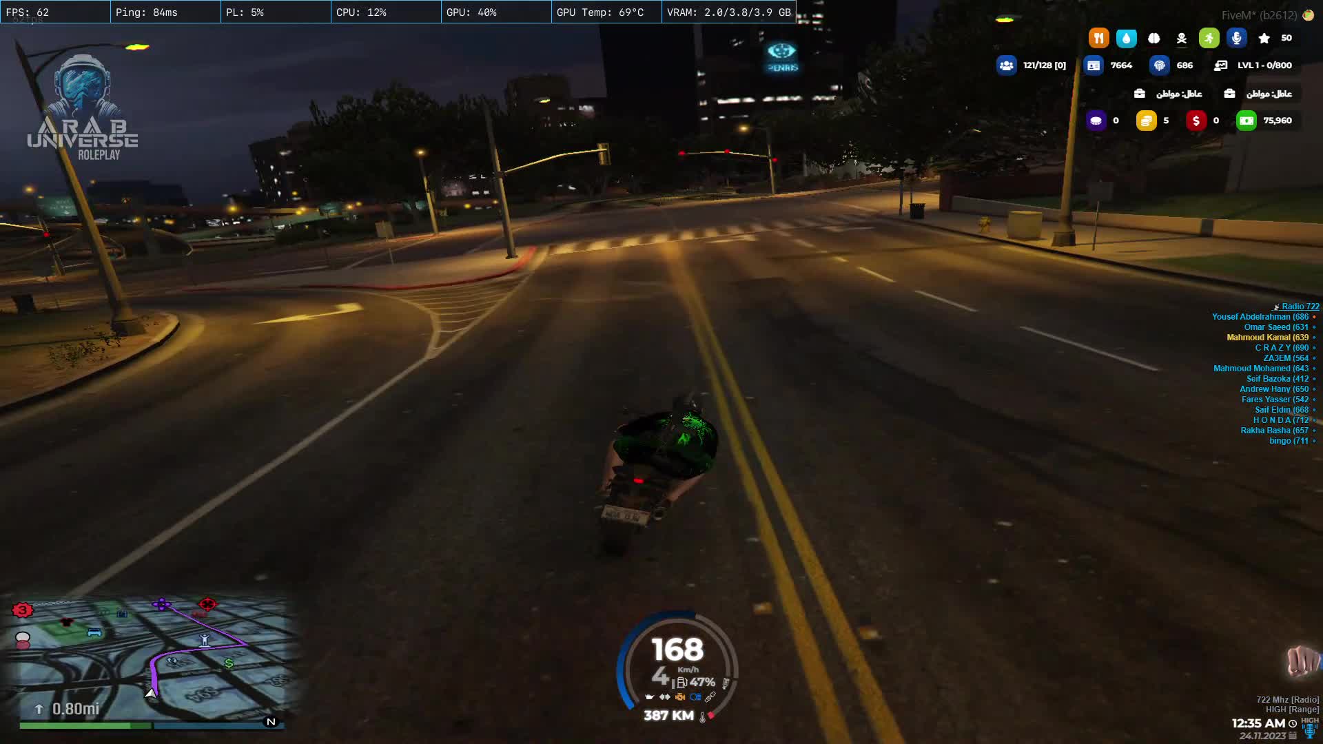 FiveM® by Cfx.re - [18] AU_ Arab Universe RP discord.gg_HMC2fBG 2023-11 ...