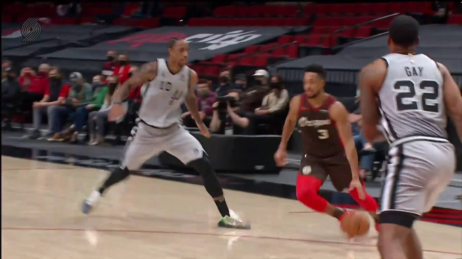 CJ reaching into his bag and pulling out the moves