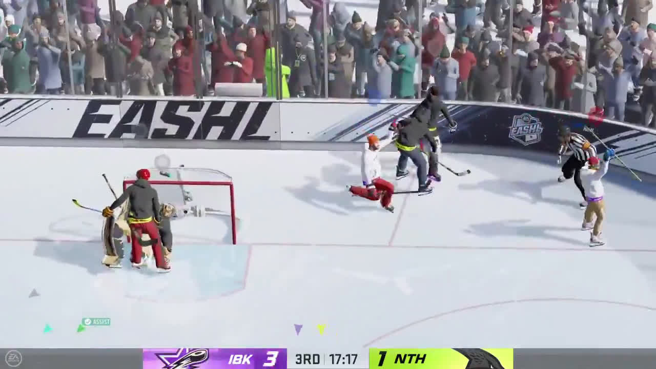 chop pass breakaway goal