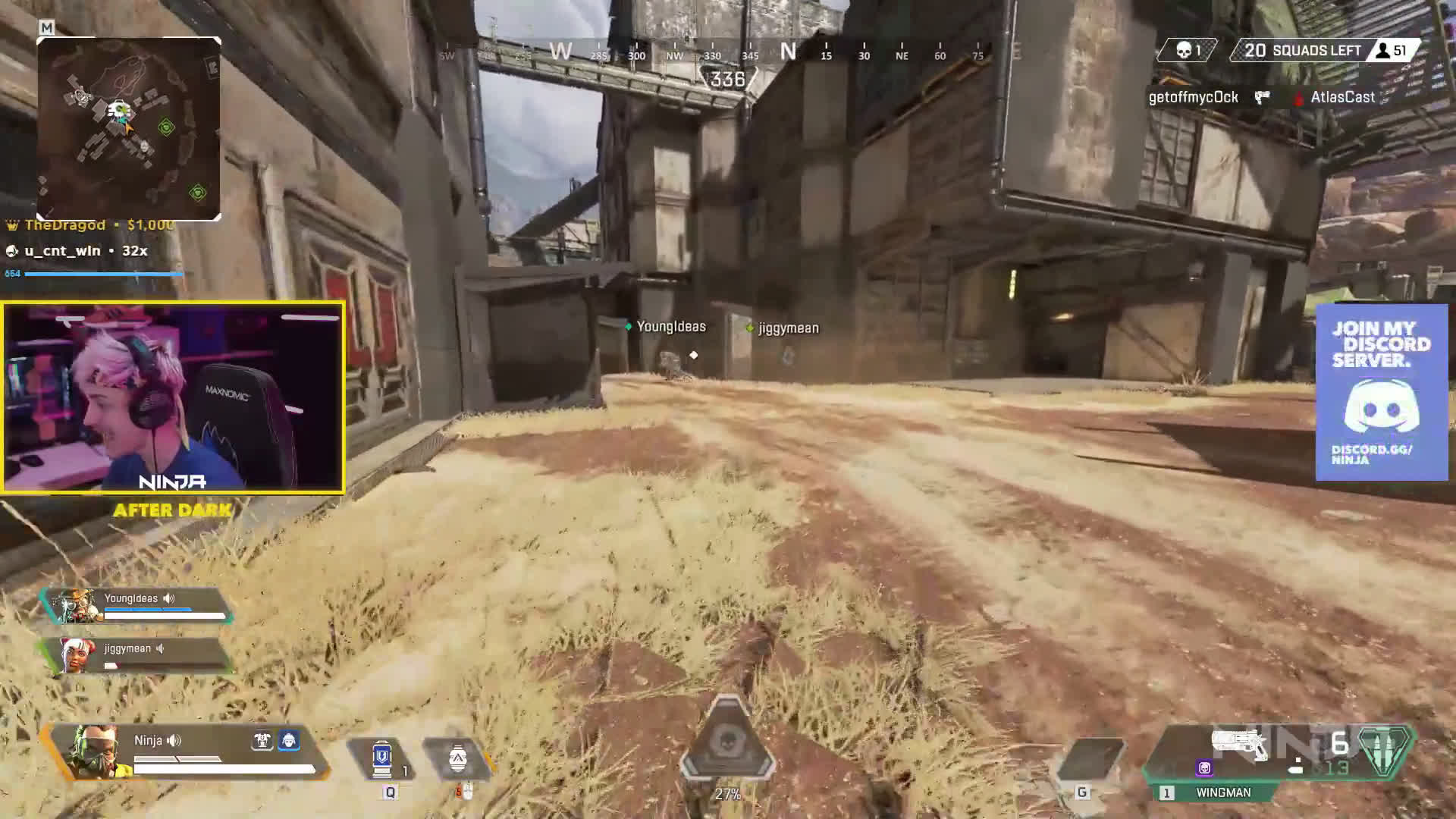 Hard R on Ninja's Apex stream