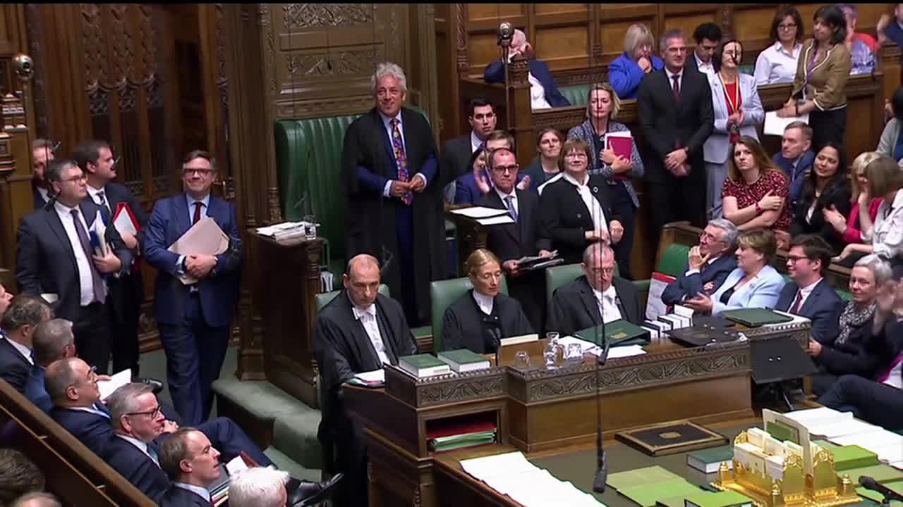 Bercow's retirment speech to parliament with Corbyn and Gove tributes