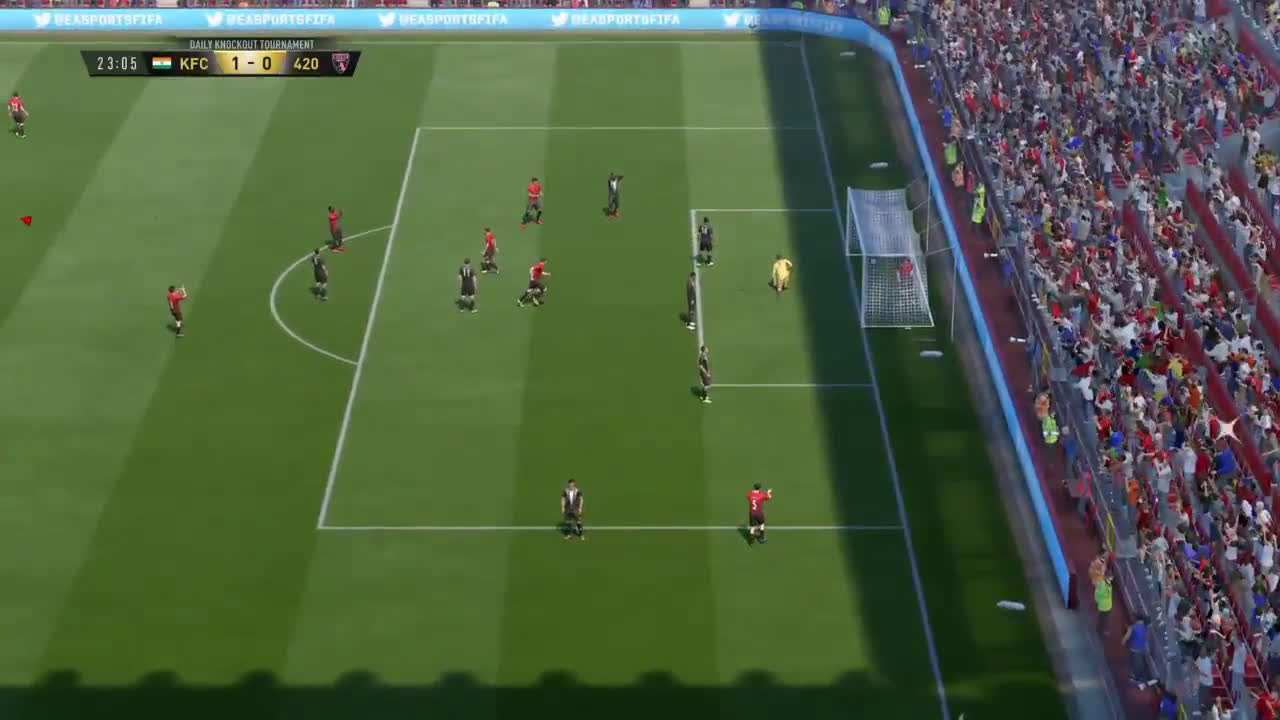 Free kick camera angle stuck