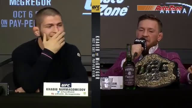 UFC 229 Press Conference Khabib vs McGregor 5