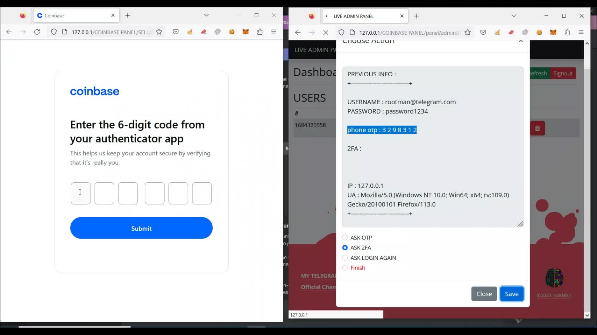 COIIINNBAASSEE LIVE PANEL