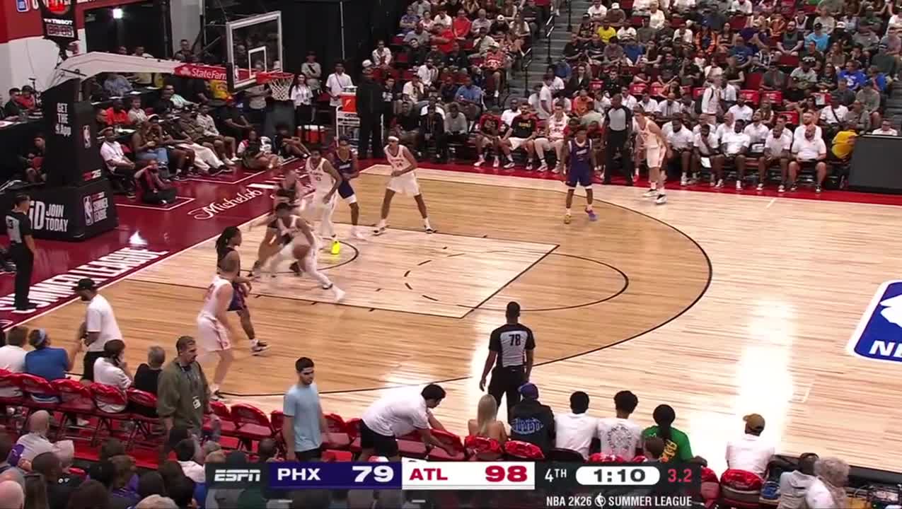 Watch Bufkin drive, pivot inside but shot is blocked vs Suns | Streamable